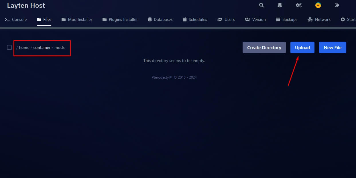 How to upload Mods - Layten Hosting Minecraft | Java Bedrock Forge Mods Pocket Edition